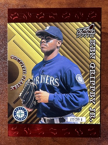 1999 Pacific Aurora #9B KEN GRIFFEY JR Complete Players 177/299 ...