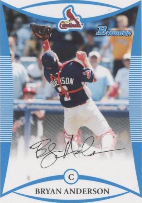 2008 Bowman Draft Picks & Prospects - Prospects Bryan Anderson #BDPP96 ...
