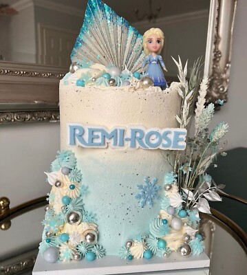 Personalised Frozen Cake Topper Acrylic Nameplate | eBay