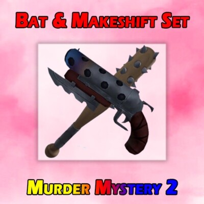Roblox MM2 Murder Mystery 2 Bat & Makeshift Set | Fast Delivery | Cheap ...