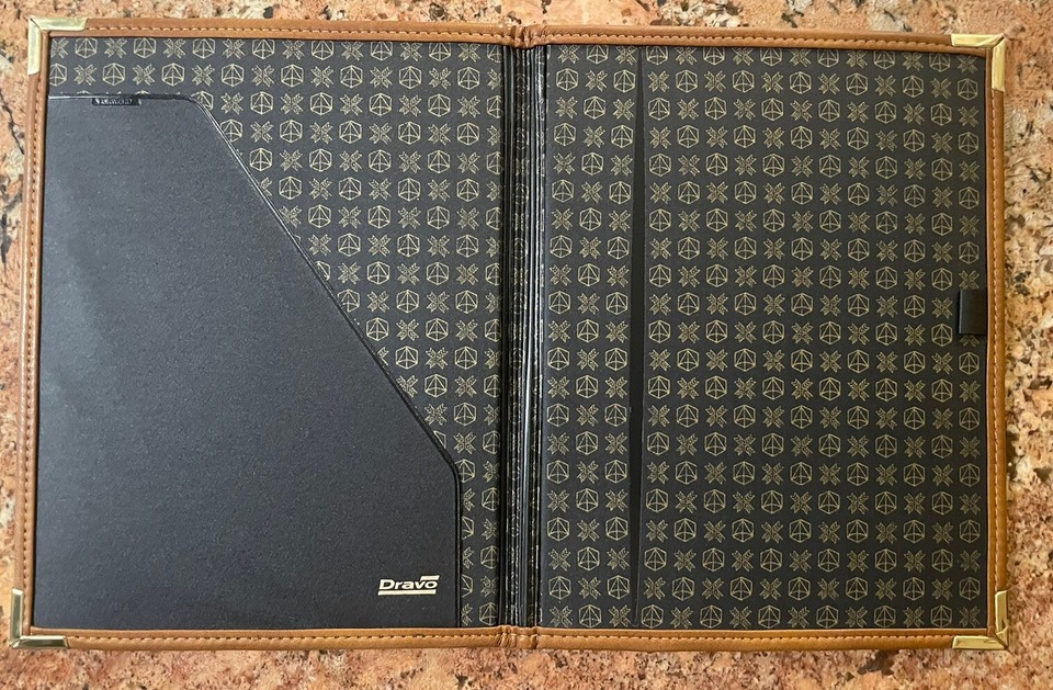 Rare Vintage 70s Dravo Logo Saddle Brown Organizer Portfolio Forward | eBay