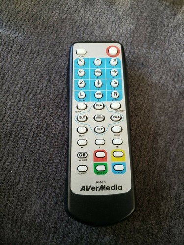 Original AverMedia RM-F5 Remote Control OEM official cleaned IR works ...
