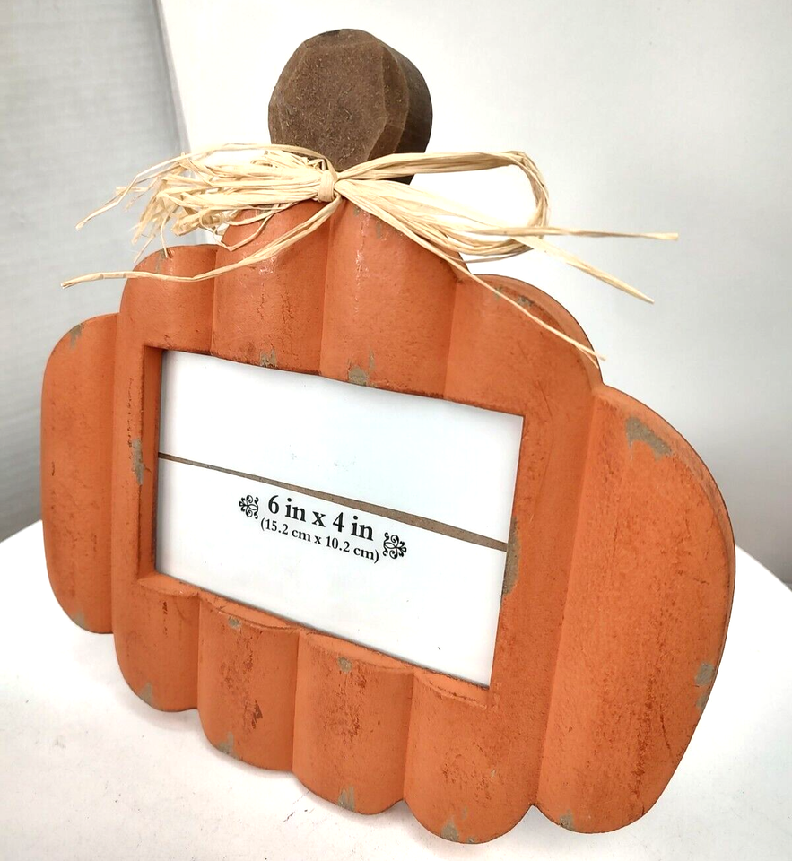 Fall/Thanksgiving 10"x 9.5" Frame/6"x4" Photo Wood Free Standing ...