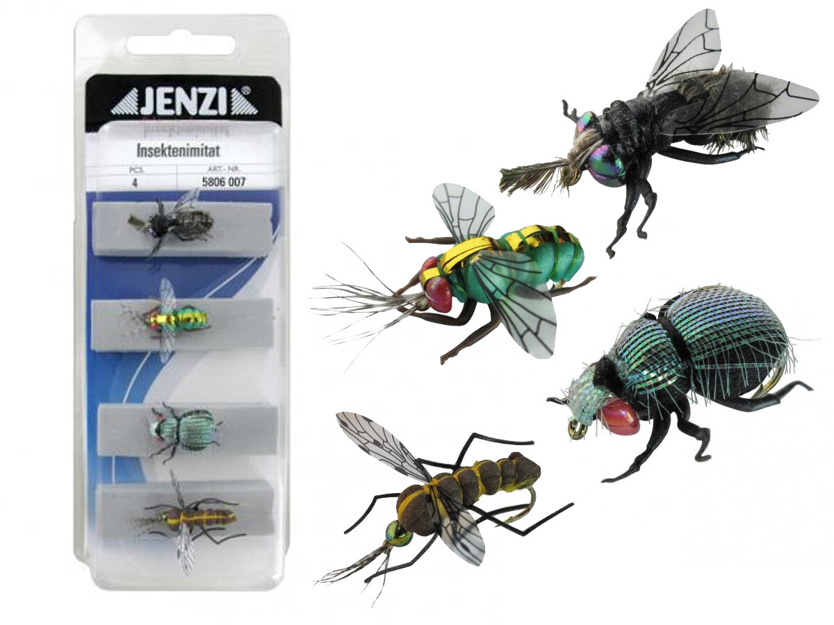 Jenzi Imitation Insect XL 4pcs SET Lure Trout COLOURS | eBay