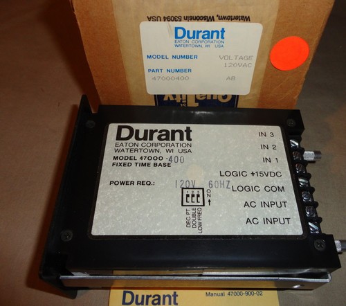 DURANT 47000400 METER 120VAC 47000-400 RATEMETER NEW | eBay