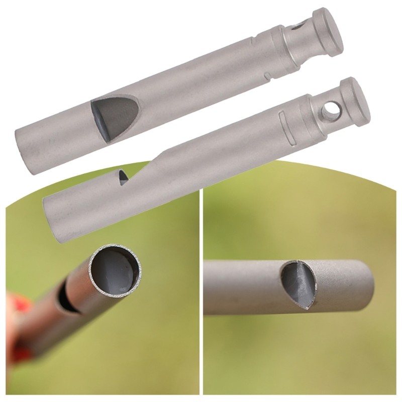Light weights Titaniums Signal Whistle With Cord Portable Waterproof ...
