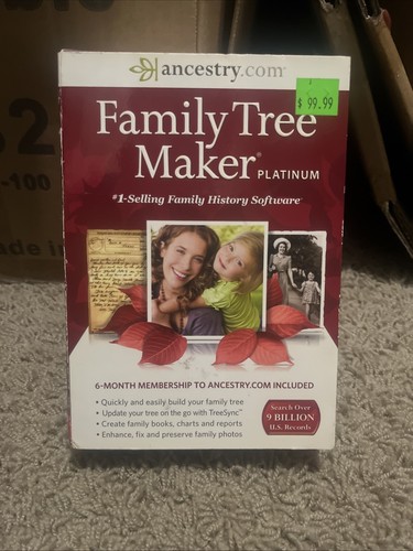 Ancestry.com Family Tree Maker Platinum Software 2013 Ed. 6 Month NEW ...
