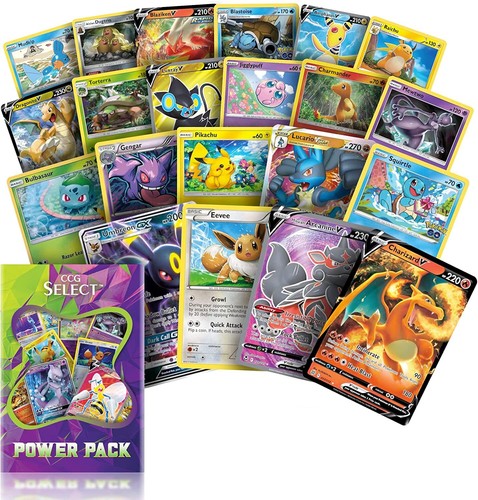 CCG Select | Pokemon Power Pack | 50 Cards | 4 Holos or Rares | 1 Ultra ...