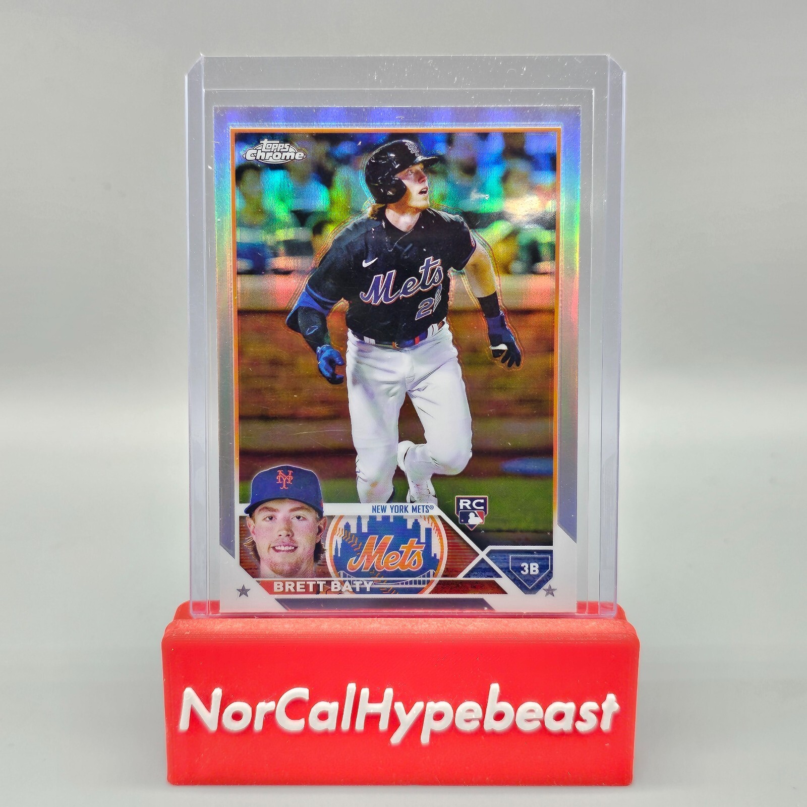 2023 Topps Chrome Baseball Brett Baty RC #204 Refractor Parallel Rookie ...