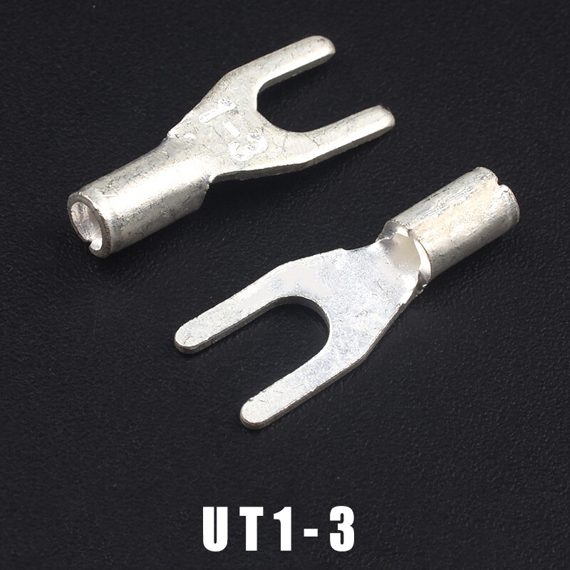 Fork Electrical Crimp Terminals Non-Insulated Spade U Type Cable ...