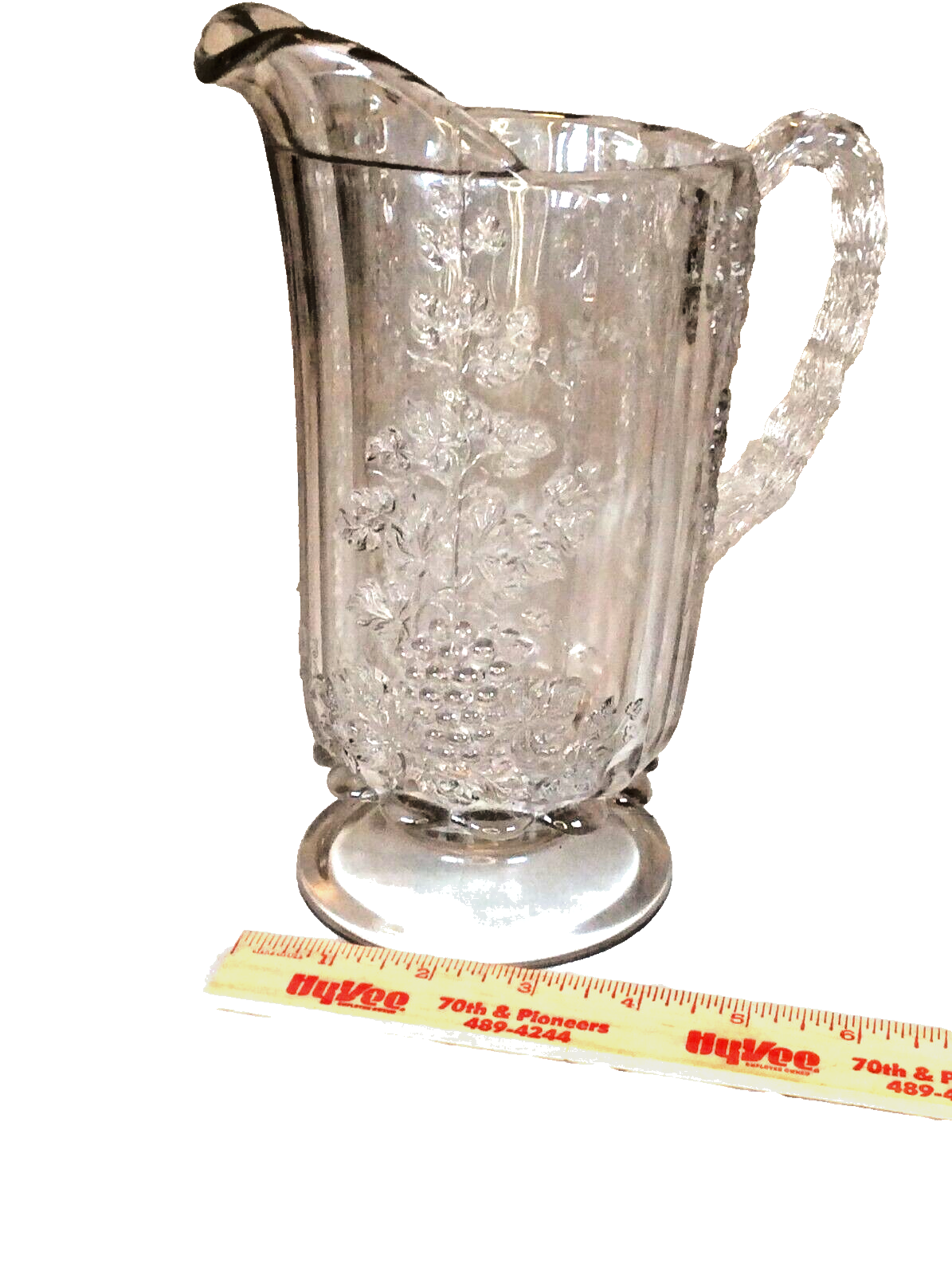 EAPG KOKOMO JENKINS PANELED FLINT GLASS PITCHER JUICE GLASSES. EUC | eBay