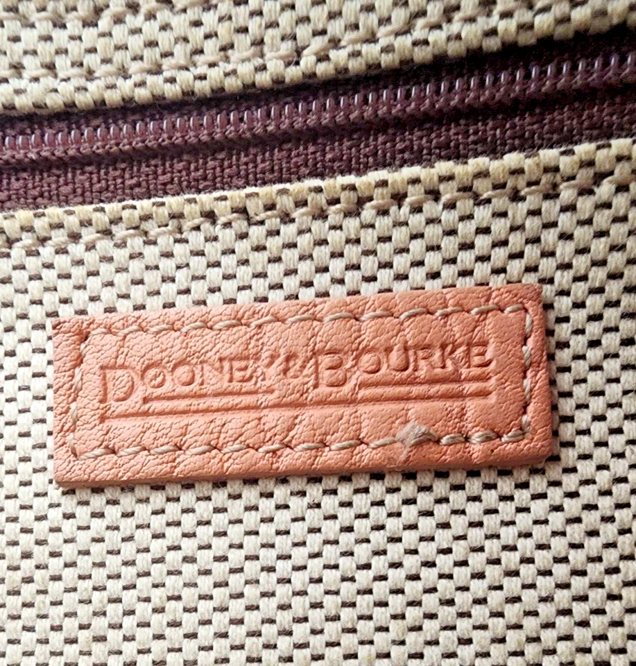 Dooney Bourke Babydoll Pink DB Monogram Signature Hand Bag Purse Charm ...