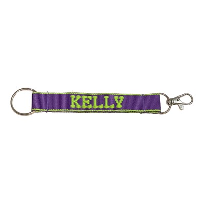 New Kelly Name TAG KeyChain Backpack Bag School Tag luggage Tag Purple ...