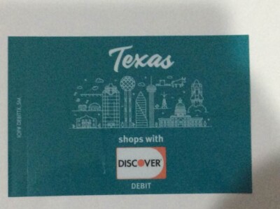 Texas discover card sign | eBay