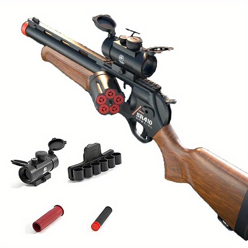 Shell Throwing Rifle Shotgun Foam Blaster Shell Ejection Toy Gun with ...