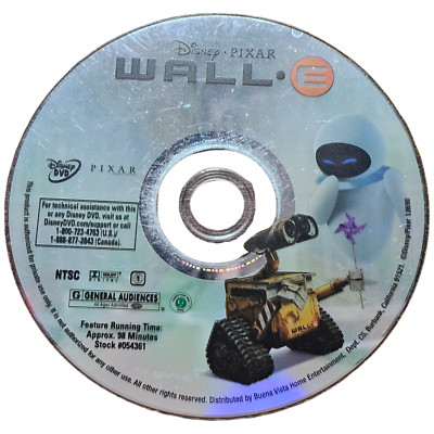 Wall E DVD Disney Pixar 2008 DISC ONLY | eBay