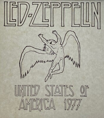 6 x Led Zeppelin 1977 Vintage T-Shirt Iron On Transfers Lot Of 6 New ...