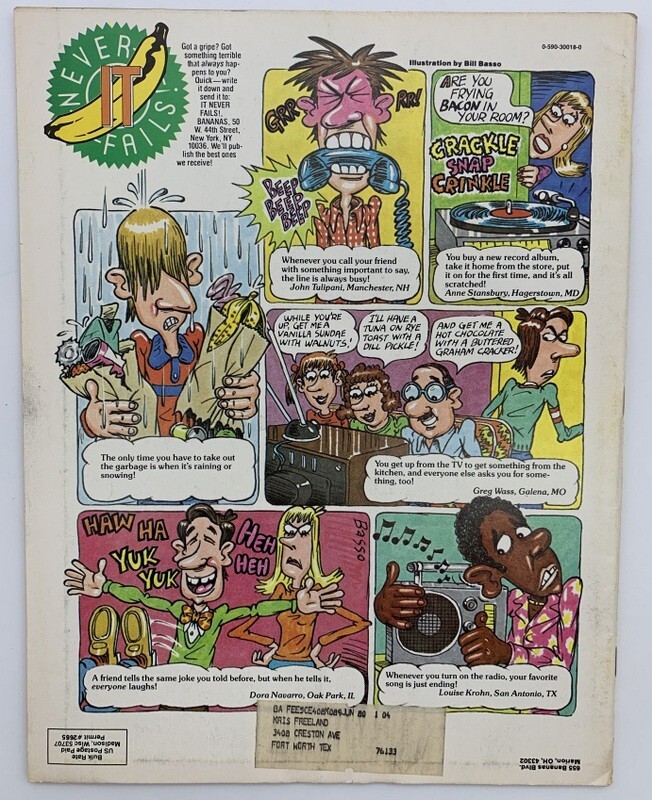 1980 Bananas Magazine John Belushi Mork & Mindi Elvis Presley Robin ...