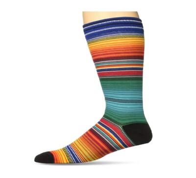 K. Bell Men's Sarape Crew Socks, Rainbow, Shoe Size 6.5-12, 1 Pair | eBay