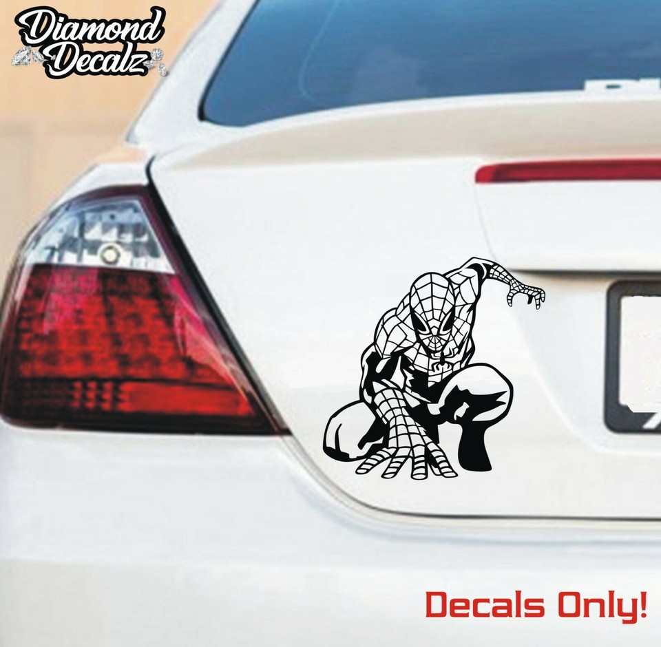 SpiderMan Spider Stance Decal Marvel Comics Vinyl Sticker Car Truck ...