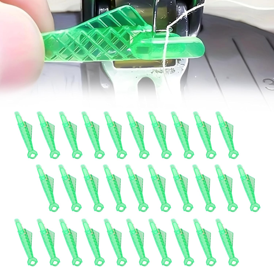 30Pcs Fish Mouth Sewing Machine Needle Threader Simple Needle Threader ...