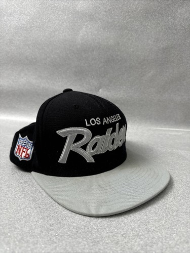 Vintage Los Angeles Raiders Hat Cap Snap Back Script Sports Specialties ...