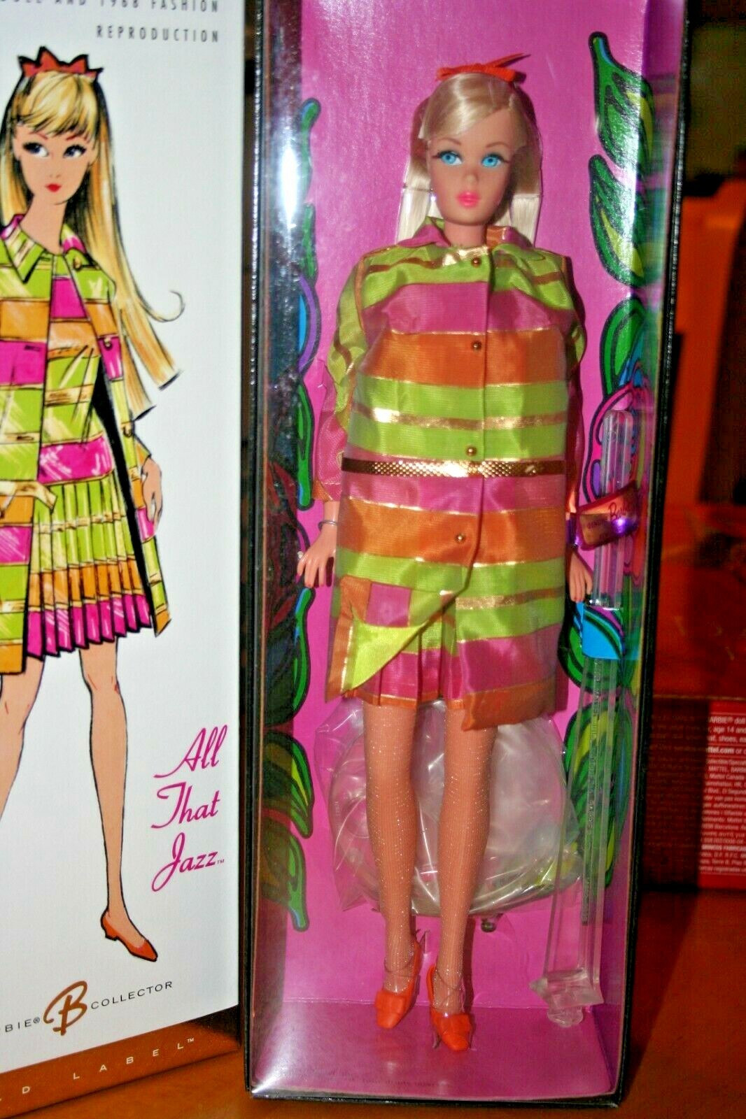 All That Jazz Barbie Collector's Request Doll & 1968 Fashion Repro Gold ...