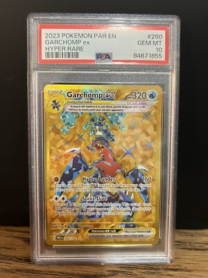 Pokémon TCG Garchomp ex Paradox Rift 260/182 Holo Hyper Rare PSA Gem ...