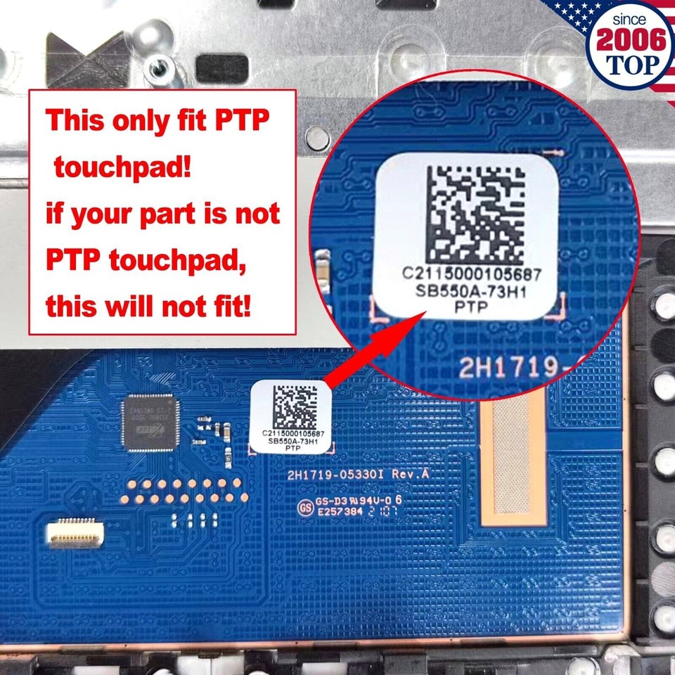 New Palmrest Backlit Keyboard Touchpad With ODD PTP For HP 17-BY 17-CA ...