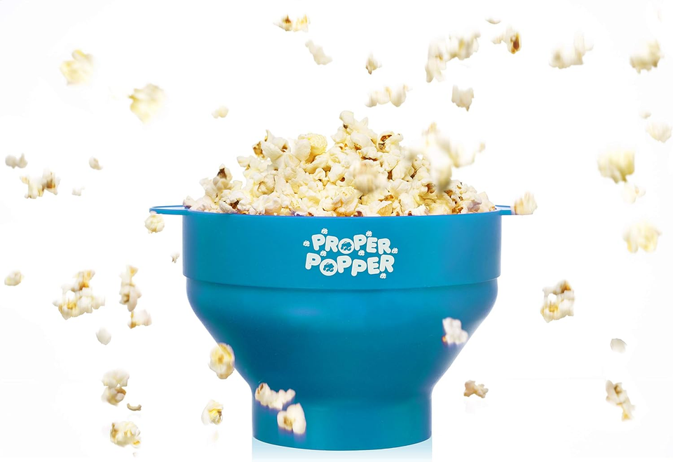 The Original Proper Popper Microwave Popcorn Popper, Silicone Popcorn ...