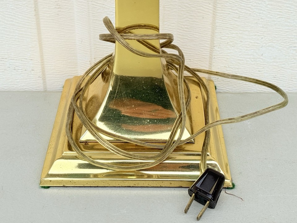 Antique Verdelite Bankers Lamp with Original Green Shade | eBay