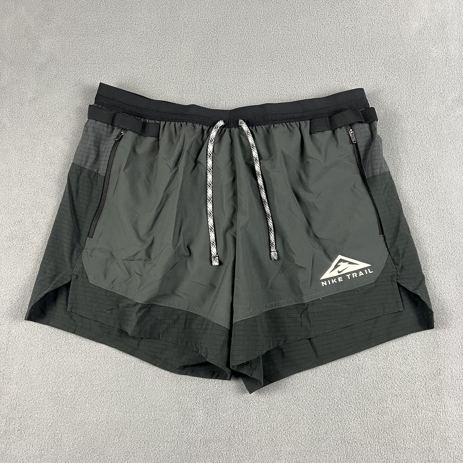 NWT-2024-Nike Flex Stride Mens Trail Running Shorts BLACK Large CZ9052 ...