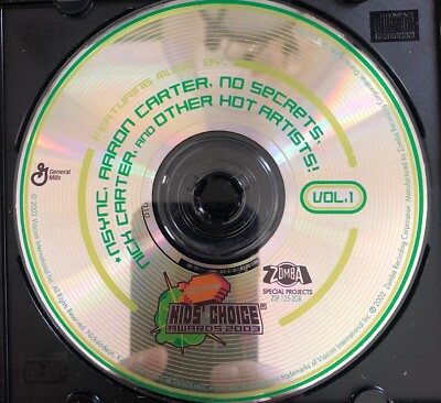 NICKELODEON Music Cd Promotional- No Cover NSYNC, AARON CARTER | eBay