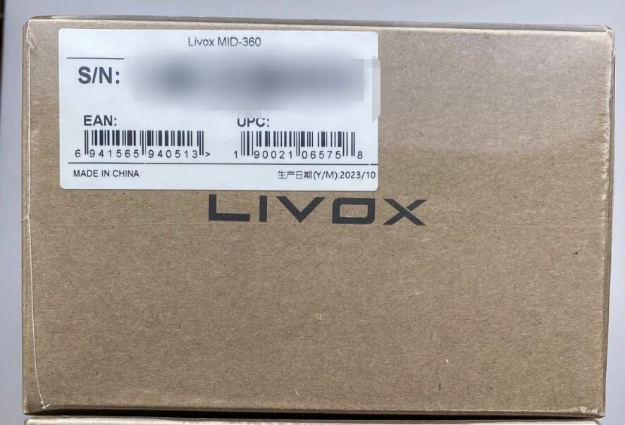 Lidar Scanner Livox Mid 360 Livox Lidar 3d Lidar - Speed Sensor Mid-360 ...