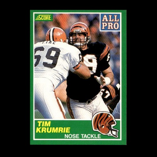 Tim Krumrie 1989 Score Cincinnati Bengals #308 R329P 72 | eBay