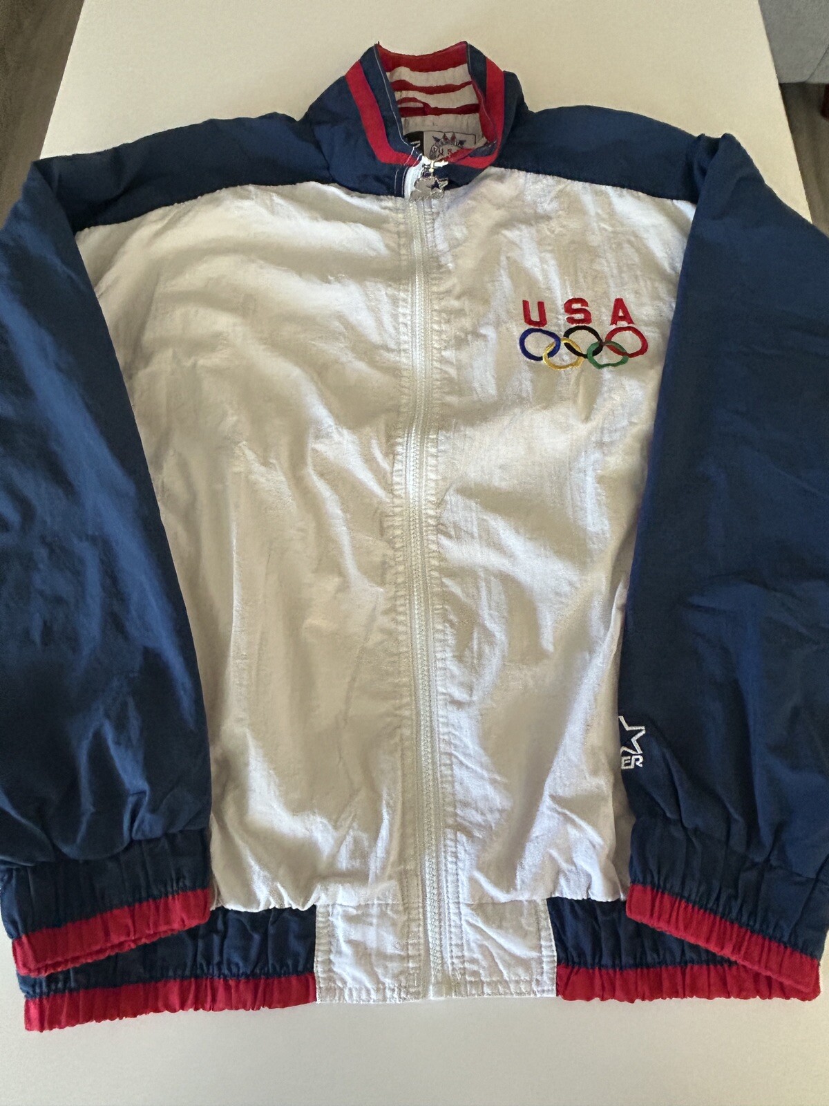 Vintage 1990’s Starter Olympic Jacket Size XL Eagle U… - Gem