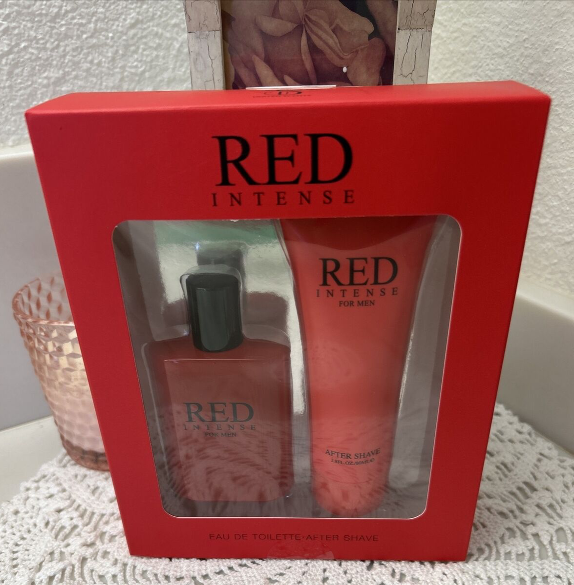 United Scents Red Intense Cologne 1.7 oz and 2.8 oz After Shave Balm ...