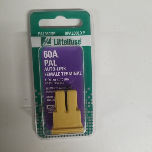 Littelfuse 0PAL060.XP PAL 32 Volt 60A Carded Auto Link Female Fuse | eBay