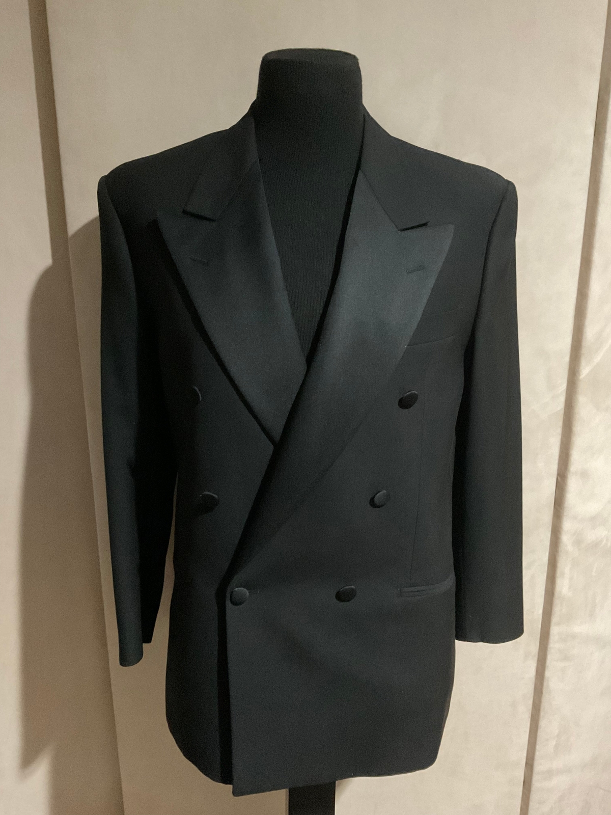 RICK PALLACK / TUXEDO / DOUBLE BREASTED / BLACK / 40 … - Gem
