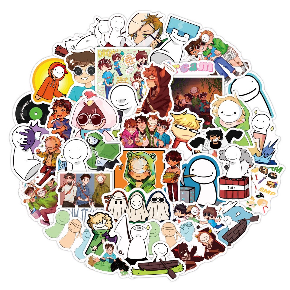50Pcs Dream Smp Stickers Bomb Decal Vinyl Book Laptop Phone Waterproof ...