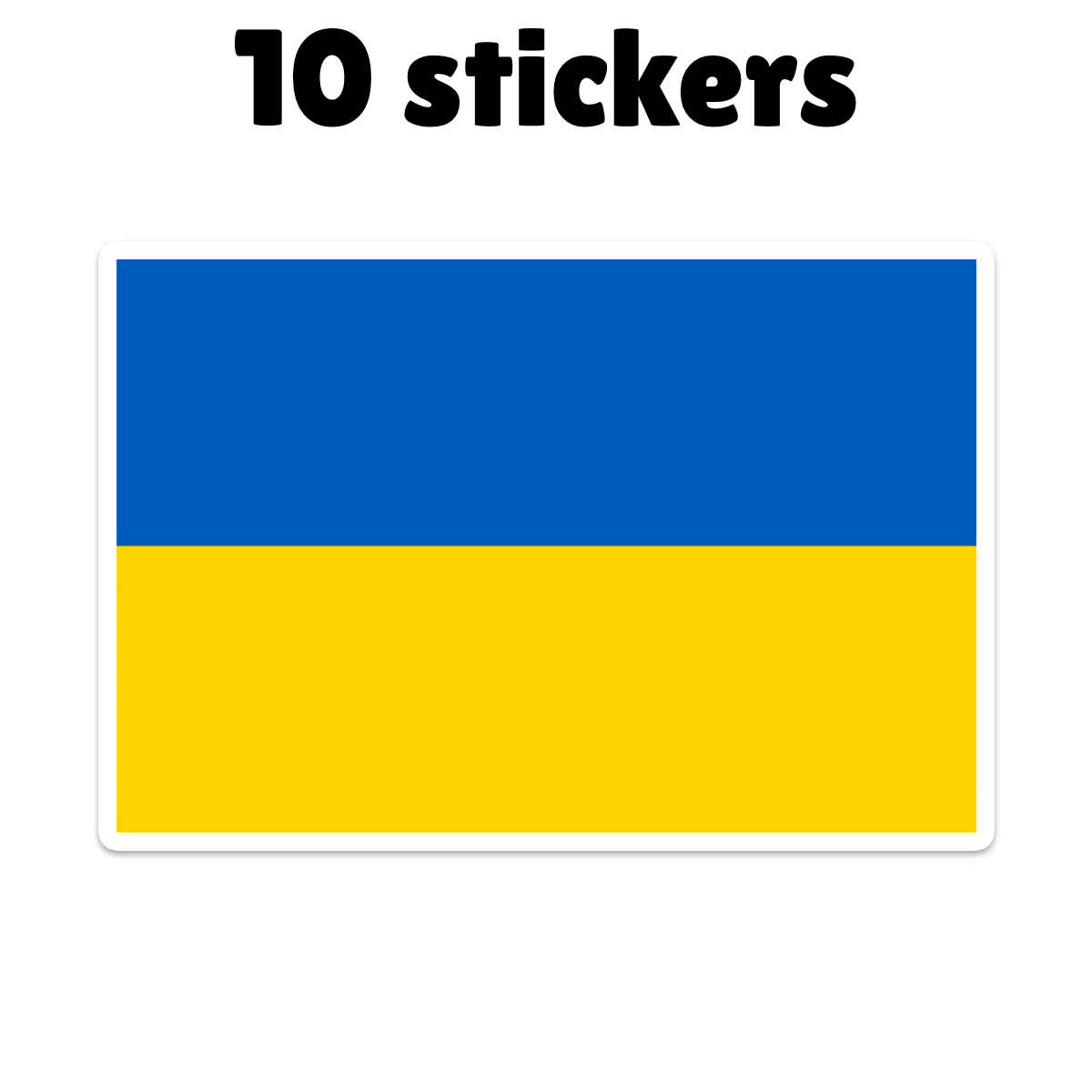 Ukraine Flag Sticker Decal Vinyl Fade & Waterproof | eBay Australia