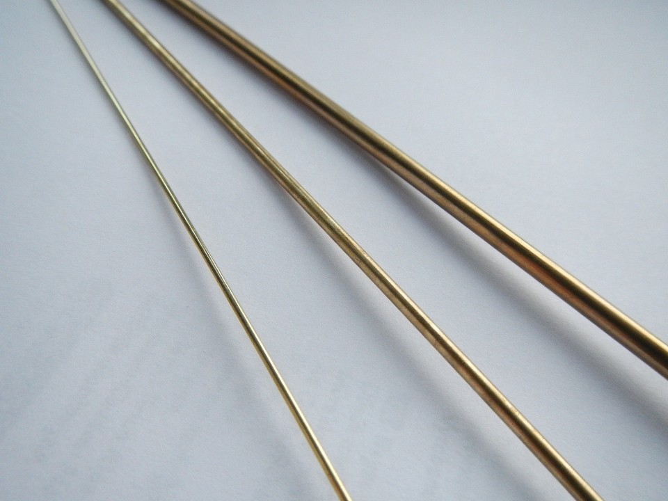 model makers brass round bar rod 1mm 1.5mm 2mm 2.38mm 3mm 1/8" 1/16" 3/ ...