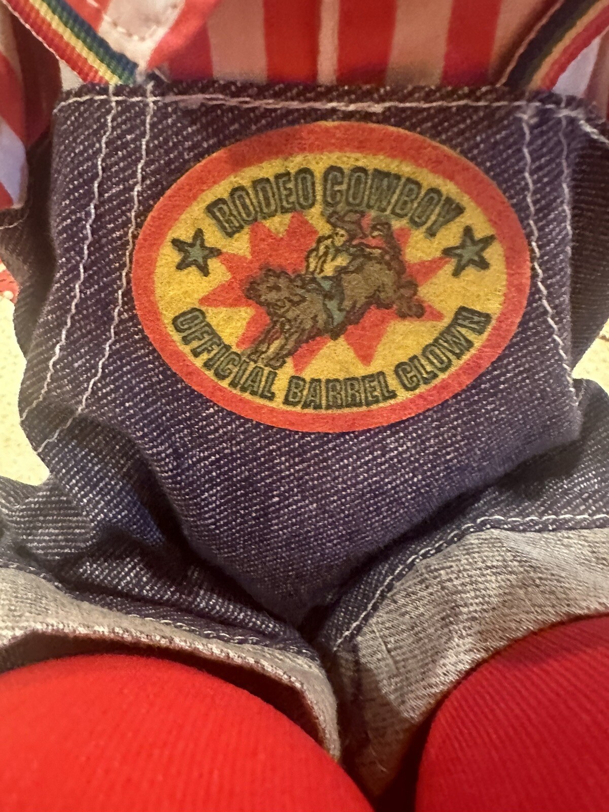 Stuart Ind. Vintage 1981 Stuffed Clown Circus Rodeo 12" Plush Soft Toy ...