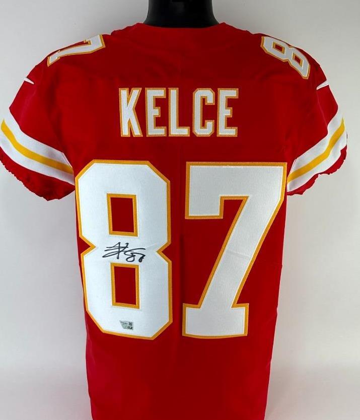 Travis Kelce Autographed Memorabilia | Signed Photo, Jersey ...