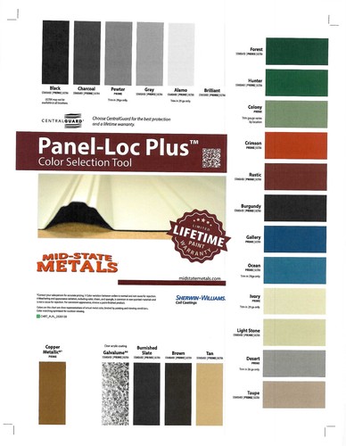 Panel-Loc Corrugated Metal Roofing Panels 3' Wide | eBay