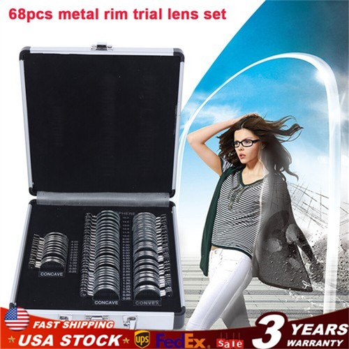 Trial Lens Set, 68 PCS Trial Lens Set with Storage Case, Optical Trial ...