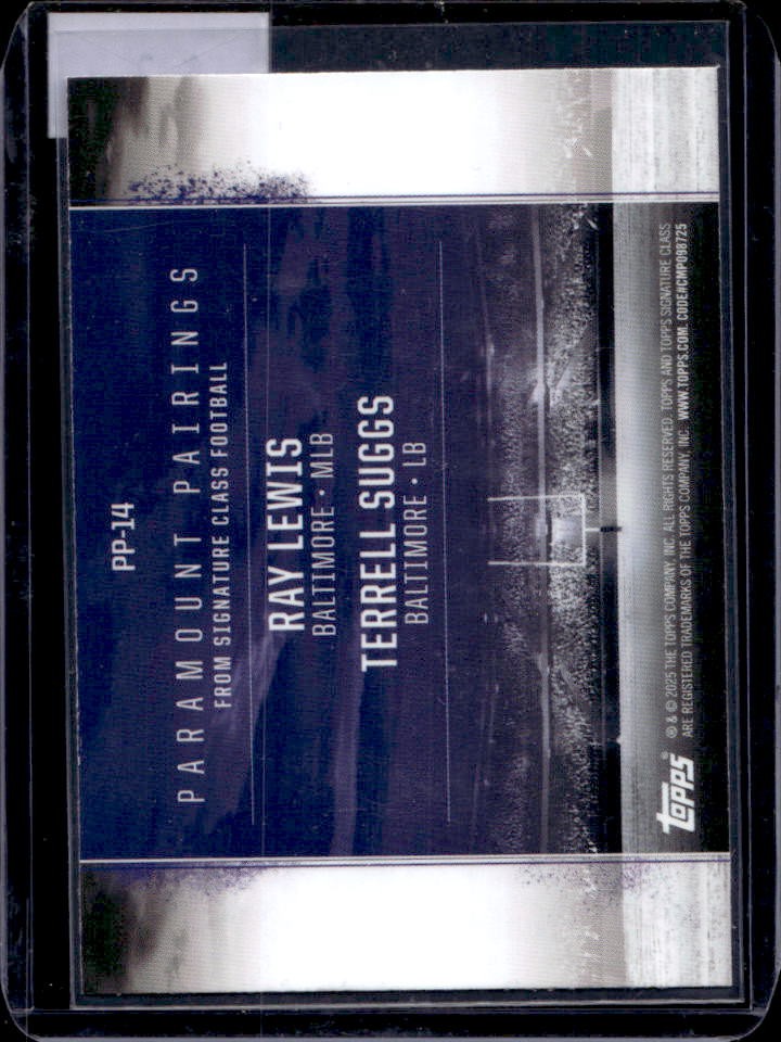 2024 Topps Signature Class Terrell Suggs Ray Lewis Paramount Pairings # ...
