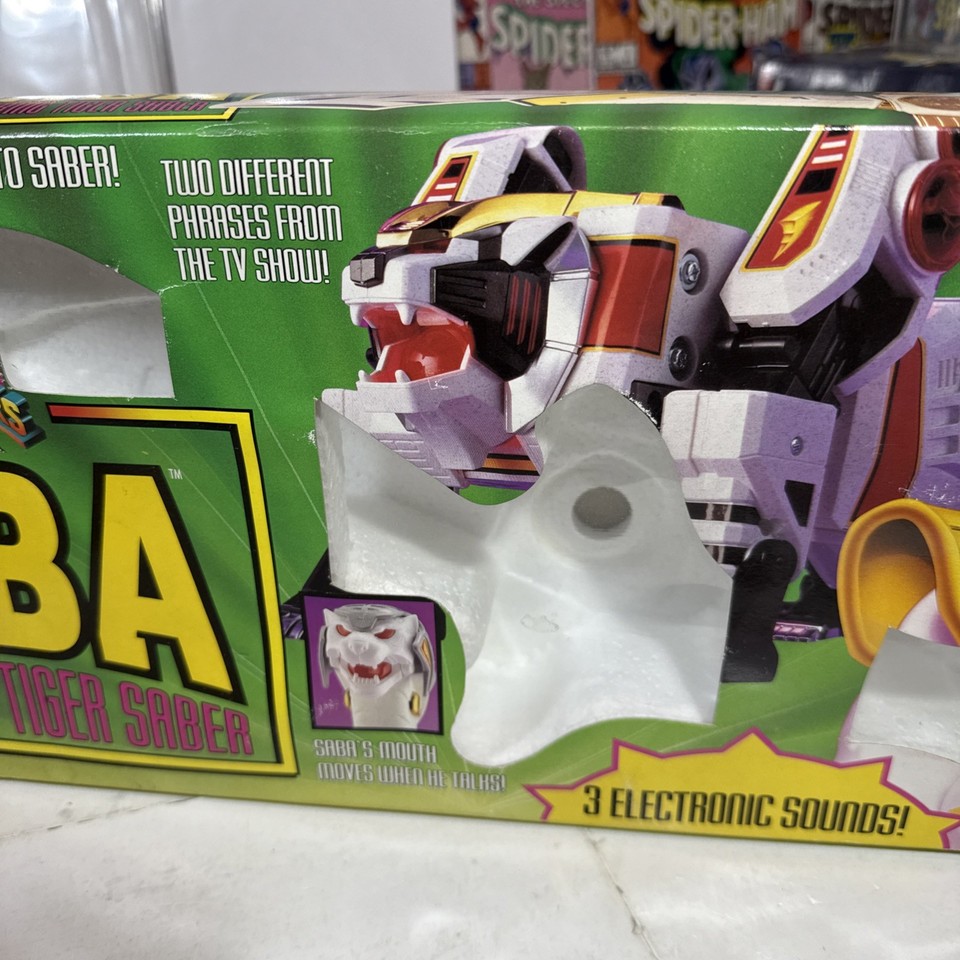 1994 Mighty Morphin Power Rangers Saba The Talking Tiger Saber Sword ...
