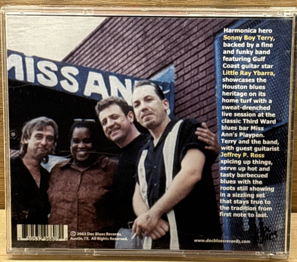 Sonny Boy Terry & Little Ray Ybarra CD Live Miss Ann's Playpen 03 ...