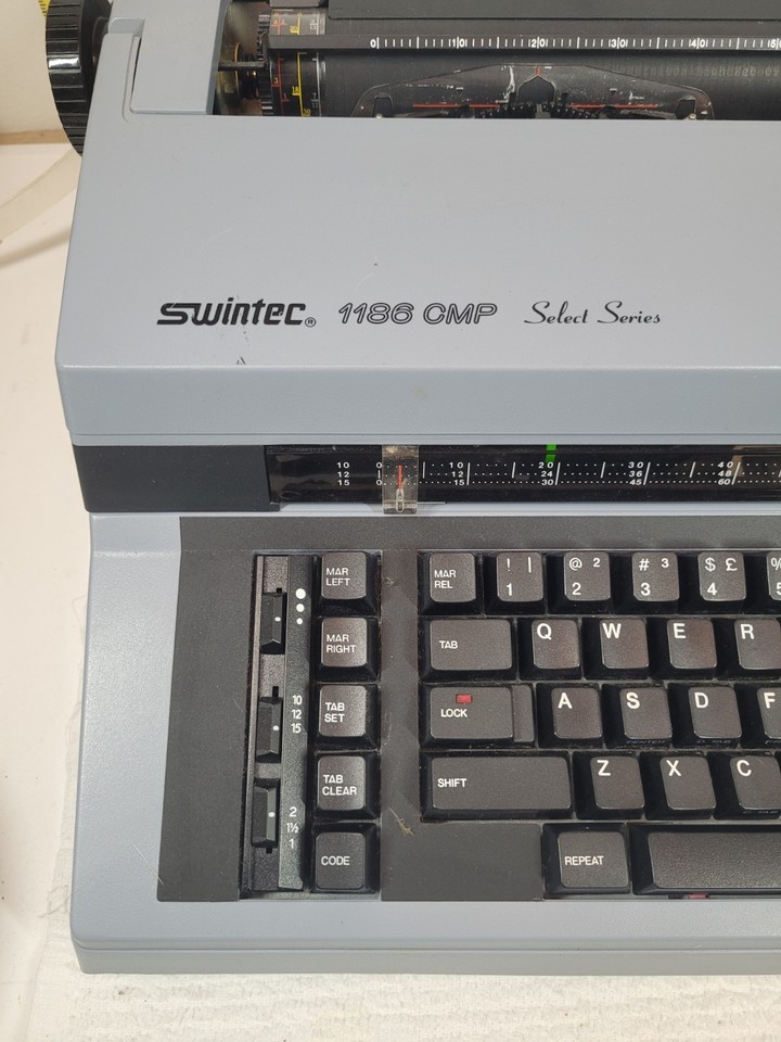 Vintage Swintec Electronic Typewriter 1186 CMP Select Series Blue ...